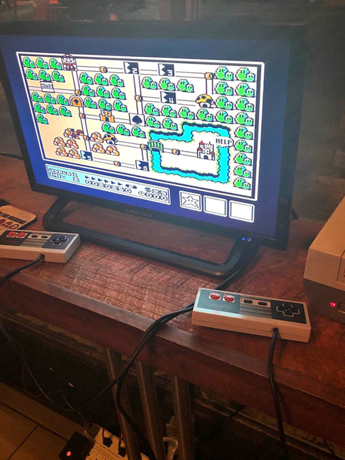 This NES setup proves sometimes the simplest games still deliver the most joy – just one controller, one screen, and endless possibilities.