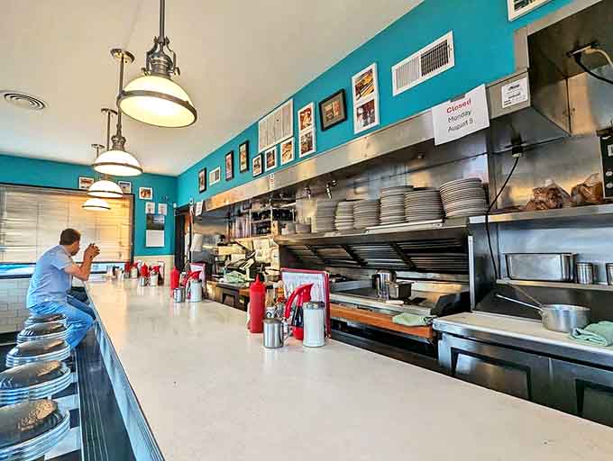 Counter seating &ndash; the best show in town, where you can watch breakfast magic happen right before your eyes.