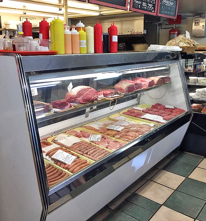 Carnivore heaven behind glass &ndash; where tomorrow's dinner waits while today's lunch is being devoured nearby.