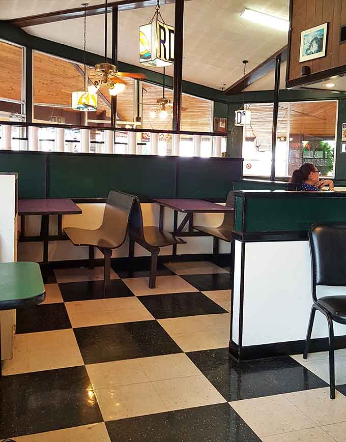 Classic booth seating that's hosted countless conversations, celebrations, and the occasional food coma over the decades.