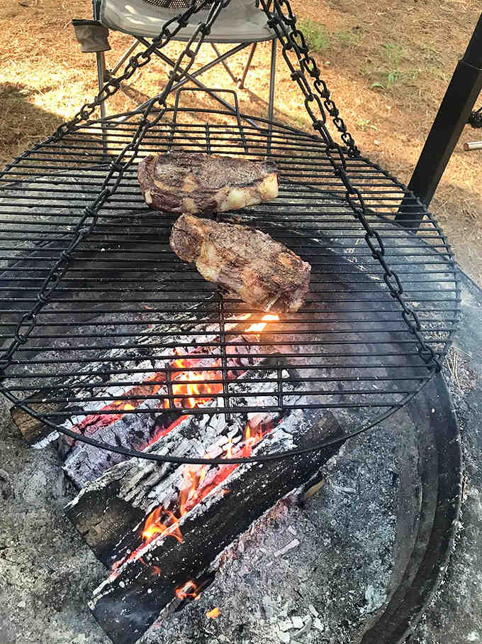 Primal satisfaction comes from cooking over open flames &ndash; these steaks will taste better than any five-star restaurant meal, enhanced by fresh air and anticipation.