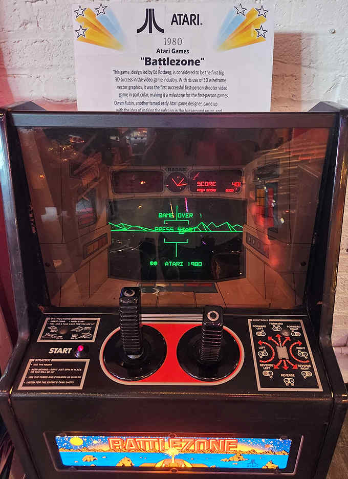 The green vector graphics of this 1980 classic still manage to transport players to a battlefield where tanks roam and geometry rules.