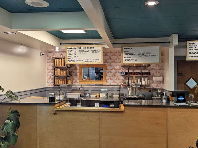 Where the magic happens &ndash; the clean, organized counter area gives the first hint that these folks take their craft seriously, very seriously.