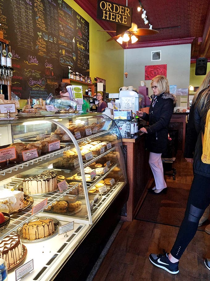 The ordering counter where magic happens, dreams come true, and baristas patiently explain the difference between a latte and a cappuccino for the thousandth time.