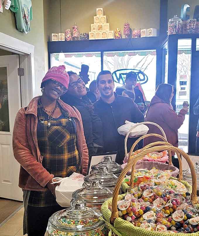 The look of pure joy that appears when someone realizes they've discovered a candy paradise hidden in small-town Michigan.