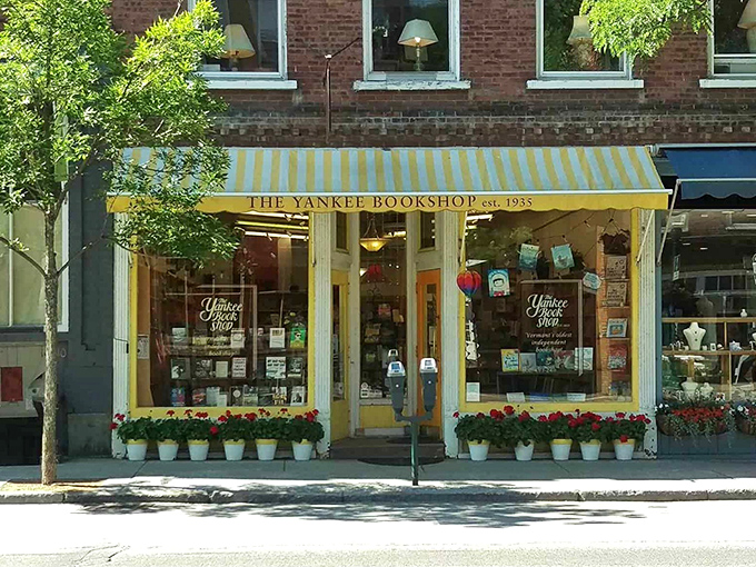 That cheerful yellow awning has been beckoning bibliophiles since 1935, proving that independent bookstores, like good stories, stand the test of time.