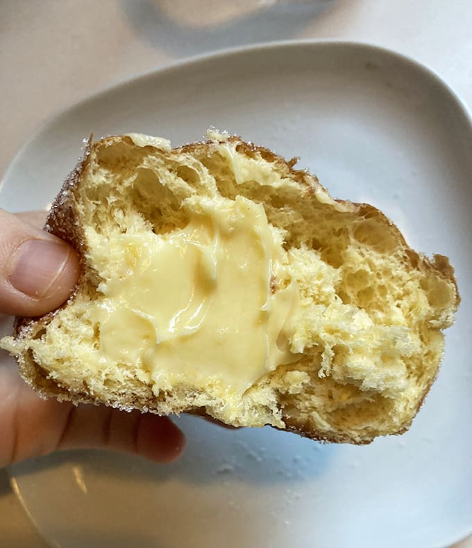 The cross-section reveals the truth &ndash; Van's pastries aren't just pretty faces, they deliver perfect texture and generous fillings that make every bite a balanced experience.