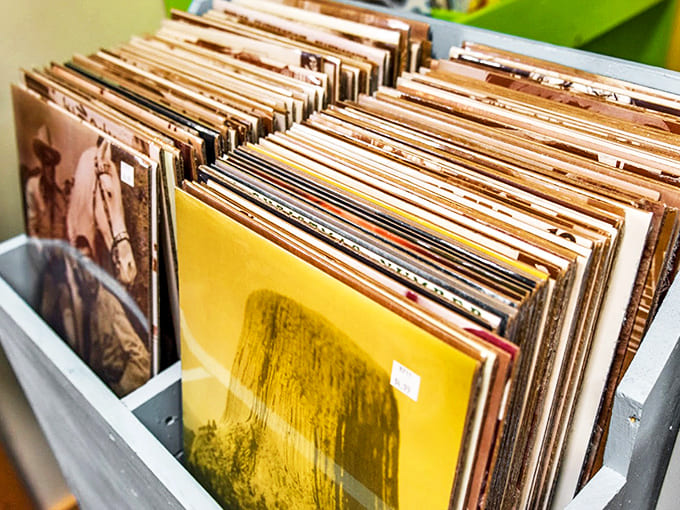 Flipping through these albums is like time travel with a soundtrack. Album art that reminds us when music was something you could hold in your hands.