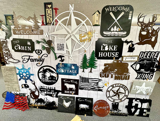 Metal art for lake houses, cottages, and cabins offers rustic charm for vacation homes&mdash;each piece unique and full of character.