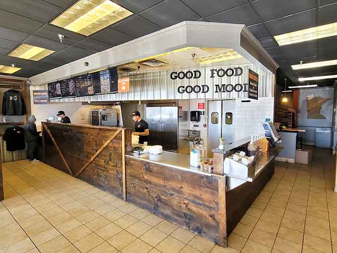 The counter where dreams are ordered and barbecue fantasies become reality, one meat plate at a time.