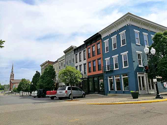 These colorful buildings aren't just structures &ndash; they're Portsmouth's living history, preserved through generations who understood that some things improve with age.