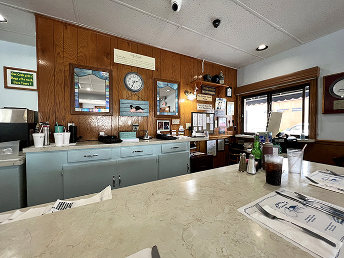 Command central &ndash; the heart of O'Steen's operations where orders are taken and seafood dreams come true.