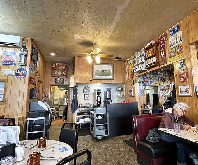 Dining Area Decades of memorabilia line the walls while regulars and newcomers alike find comfort in this time-capsule of American diner culture.