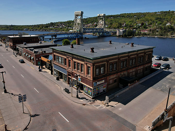 Downtown Houghton's historic buildings stand sentinel along Shelden Avenue, their brick facades housing businesses that have weathered economic tides.