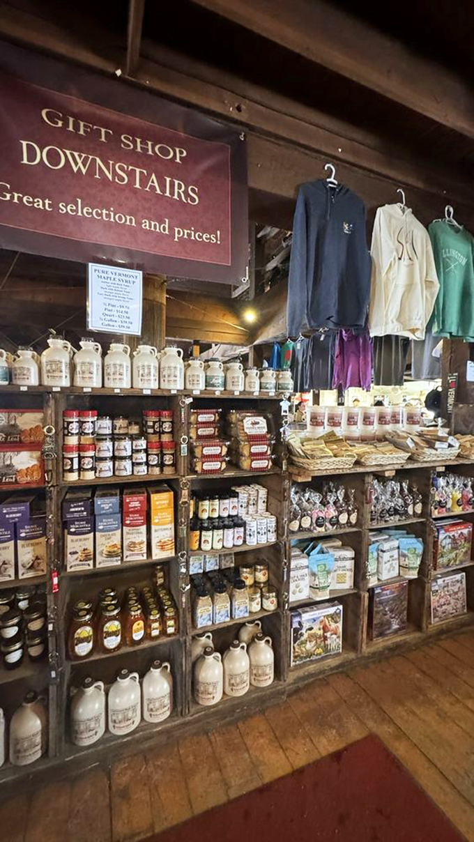 Shelves stocked with maple treasures and Vermont souvenirs &ndash; because the best vacations always include bringing a taste of somewhere special home.