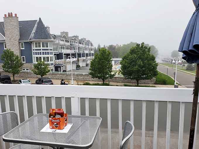 Outdoor seating lets you soak up that Lake Michigan breeze while enjoying your meal, because life's too short to eat inside on beautiful days.