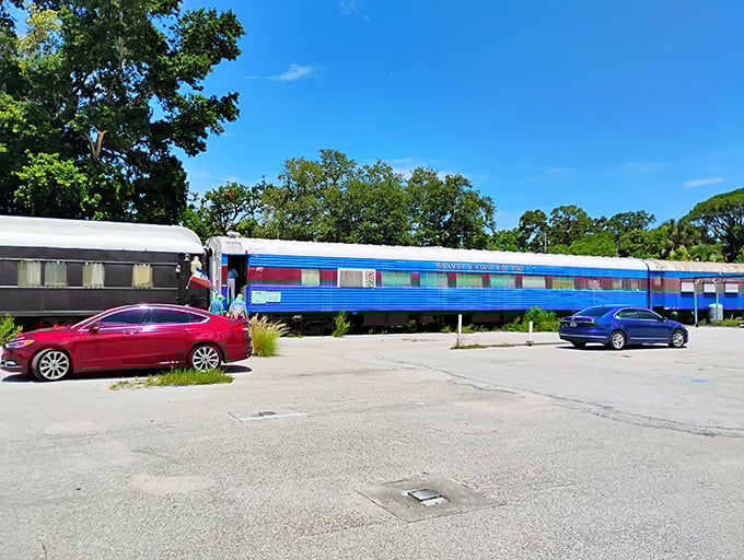 From the outside, you'd never guess the culinary adventure waiting inside these vintage train cars parked in an industrial corner of Sarasota.