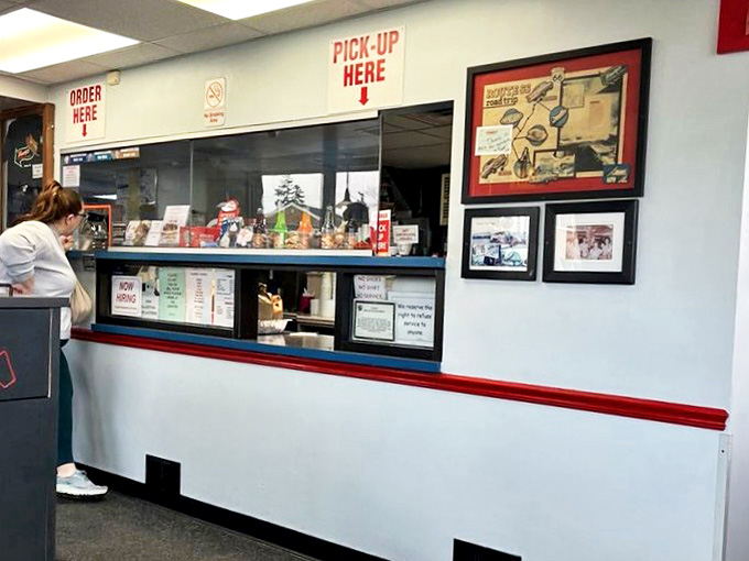 The ordering process is refreshingly straightforward: walk up, look up, order, and prepare for deliciousness to follow shortly.