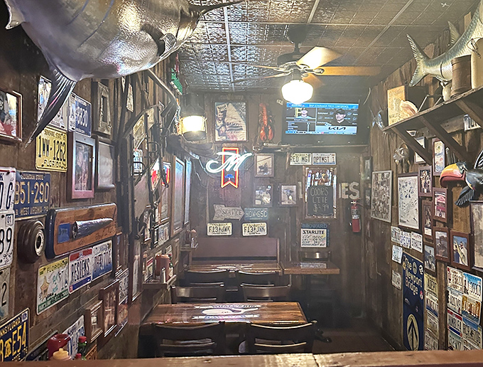 Wooden booths worn smooth by decades of happy diners create the perfect backdrop for seafood feasts and vacation memories.