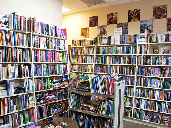 Young readers have their own corner of paradise, where pre-loved picture books and chapter stories await their next adventure.