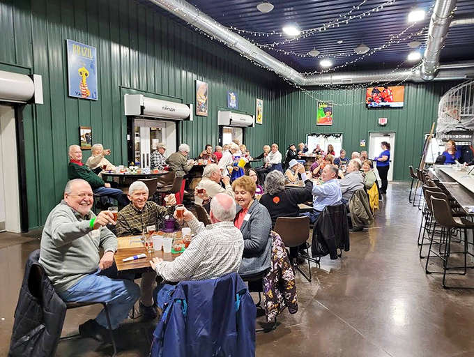 The true measure of any establishment is the joy of its patrons &ndash; this gathering speaks volumes about the welcoming atmosphere.