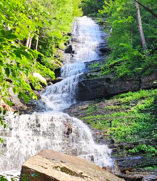 125 foot waterfall vermont ftr