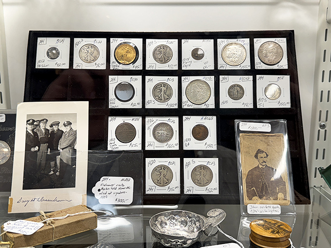 Numismatists rejoice! This collection of rare coins and historical photographs offers tangible connections to America's financial and cultural past.