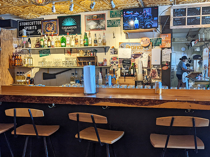 The thoughtfully curated bar showcases Vermont's craft spirits and beers &ndash; perfect partners for your taco adventure.