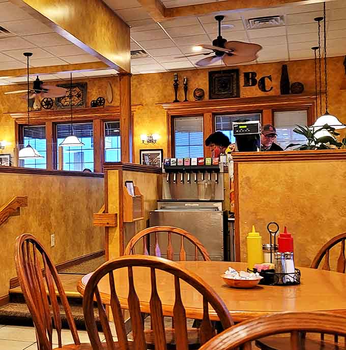 Beverage area: The heart of hydration &ndash; where coffee is always fresh, soda flows freely, and friendly staff ensure no glass stays empty for long.