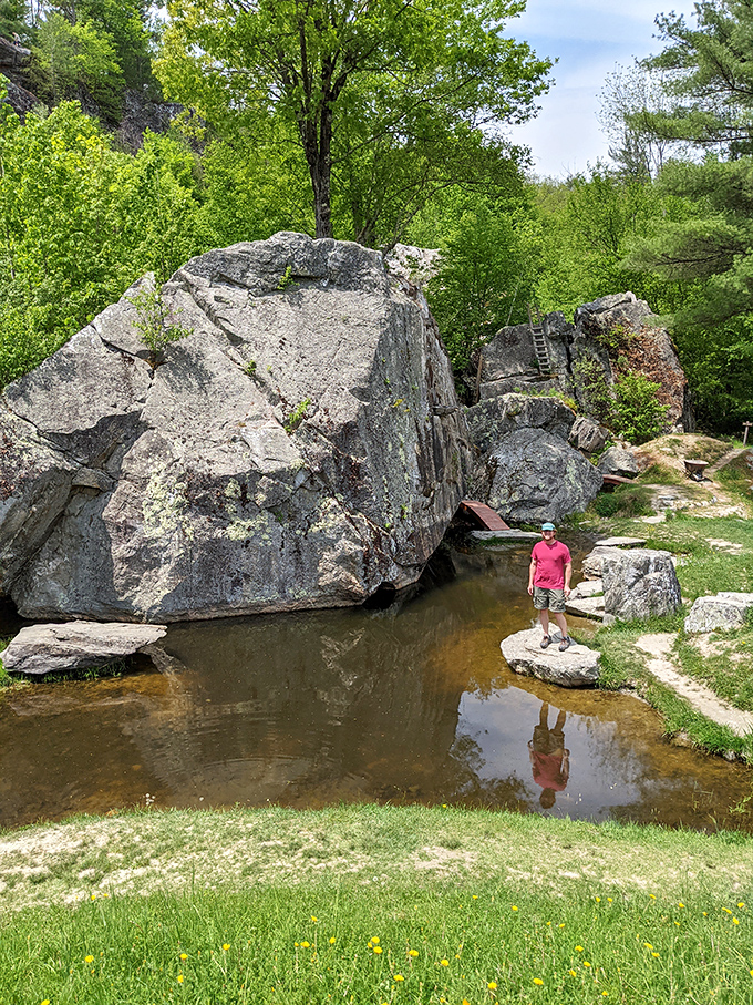 Nature's sculpture garden &ndash; massive rock formations create dramatic focal points where visitors can experience the garden's zen-like tranquility.