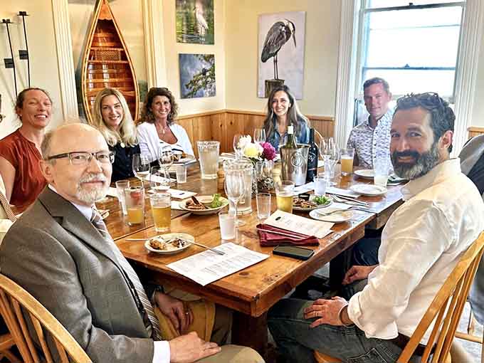 When the whole table is smiling like this, you know the food is delivering on its promises and then some.