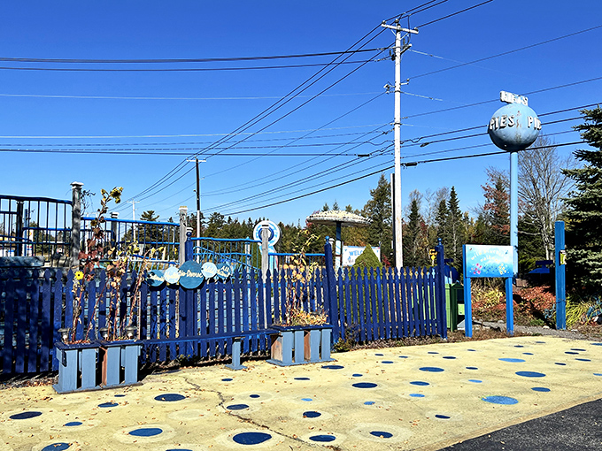 Inside the Commons area, visitors can learn about wild blueberries while planning which treats to try first.