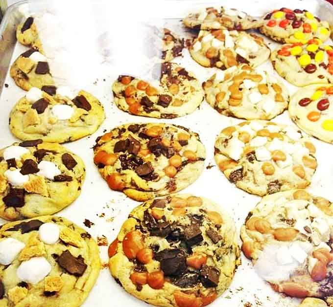 Cookie heaven exists in Boardman, Ohio, where these loaded beauties prove that sometimes more really is more when it comes to toppings.