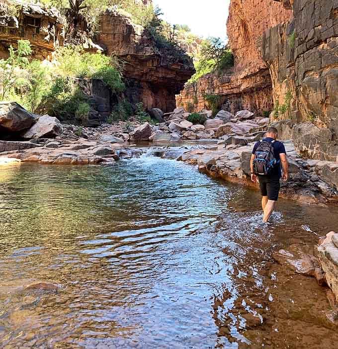 That universal expression of someone who just discovered their new happy place and is already planning the return trip.