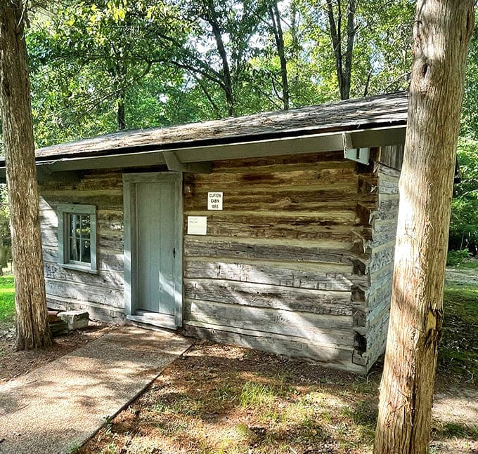The Clifton cabin represents frontier living at its most basic, where "tiny house" wasn't a lifestyle choice but just how everyone actually lived back then.