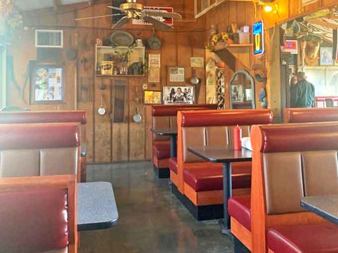Cozy booths offer a semi-private spot to get emotional about really good fish without judgment from neighboring tables.