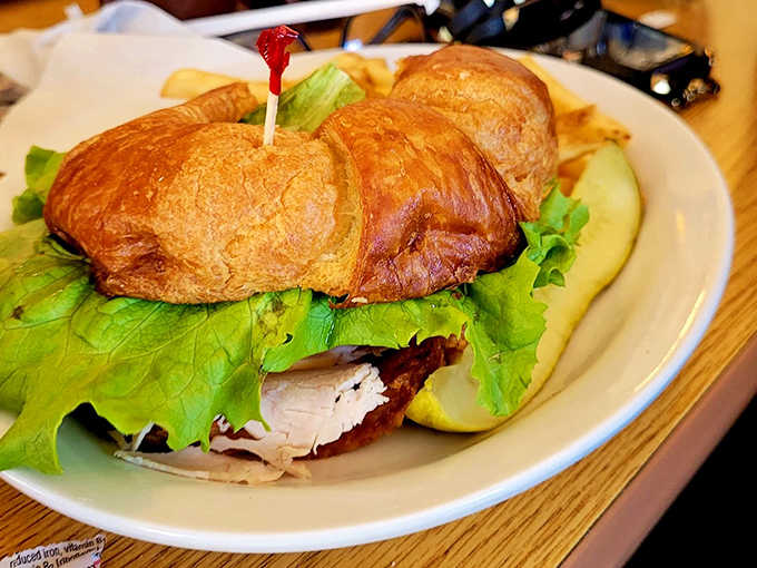 Buttery, flaky architecture holding together a morning masterpiece that makes you question why cereal was ever invented.