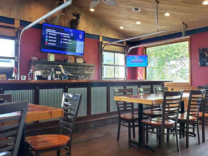 Comfortable seating and big windows create a bright, welcoming space that feels like home but with better food.