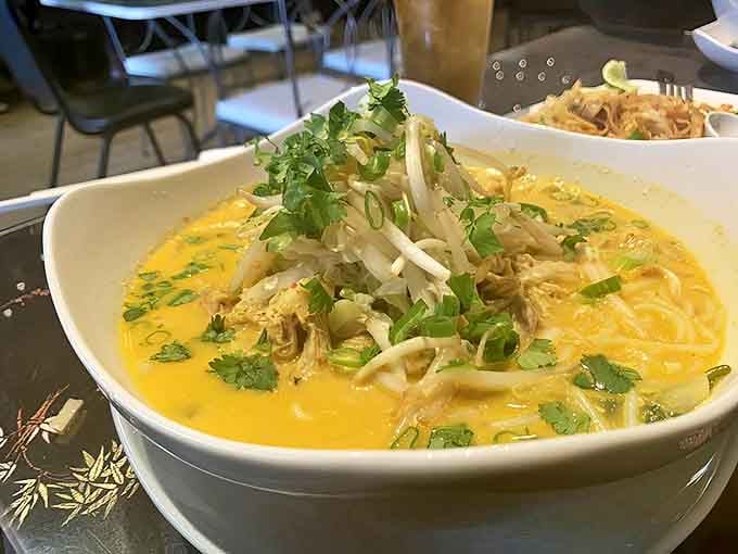 This curry coconut soup is sunshine in a bowl &ndash; golden, warming, and guaranteed to improve any Michigan day. Spoon not included, but definitely required!