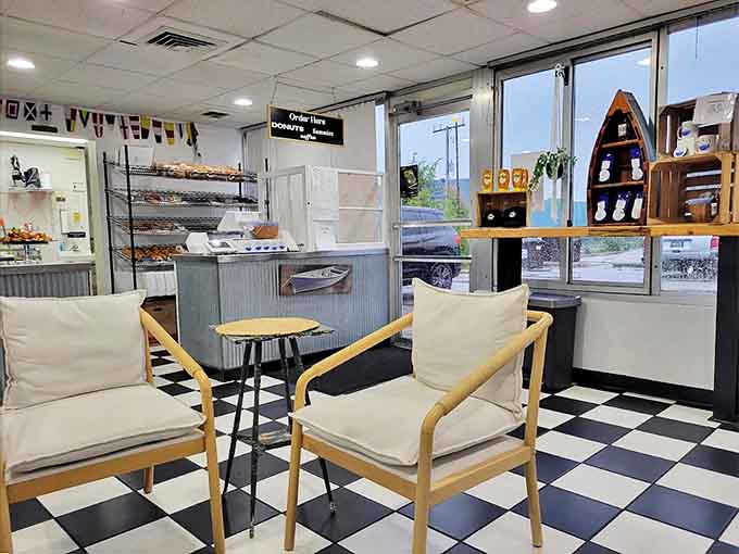 Dining: Scandinavian-inspired simplicity meets lakeside charm. These aren't just seats &ndash; they're front-row tickets to the best breakfast show in Michigan.