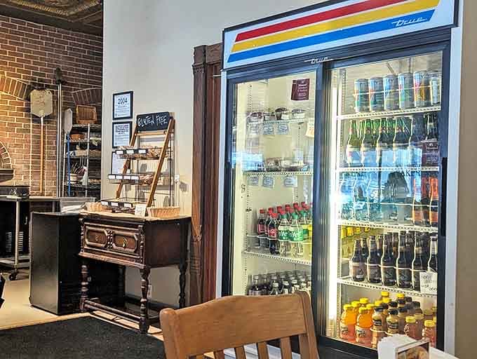 The drink cooler &ndash; a carefully curated collection of refreshing companions for your carb adventure, because proper hydration matters when you're in pursuit of pastry perfection.