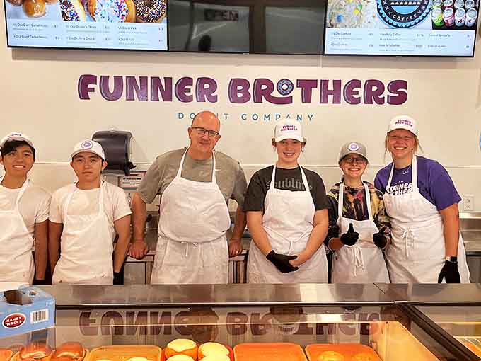 The team behind the magic poses proudly &ndash; these are the architects of joy who transform simple ingredients into edible works of art daily.