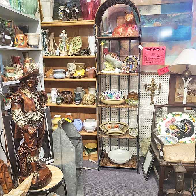 Ceramic pieces in every imaginable style prove that even your most eccentric great-aunt's taste is represented somewhere in this wonderland.