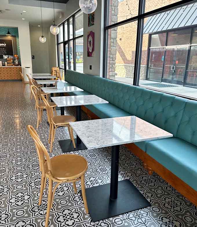 Comfortable seating and great natural light make this the perfect spot to savor your donuts instead of inhaling them.