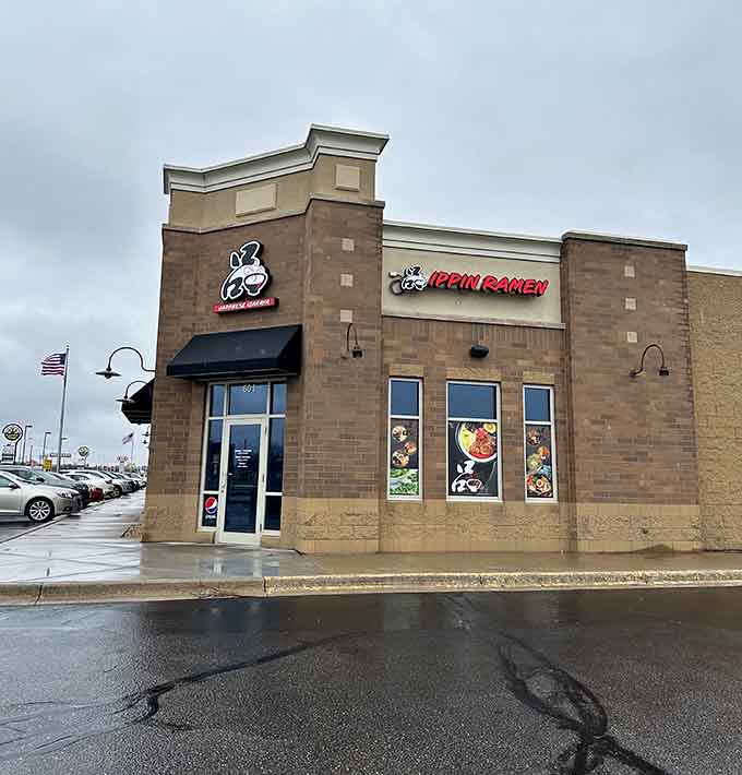 The corner location in Waite Park makes Ippin Ramen easy to find for dumpling enthusiasts ready for their next fix.