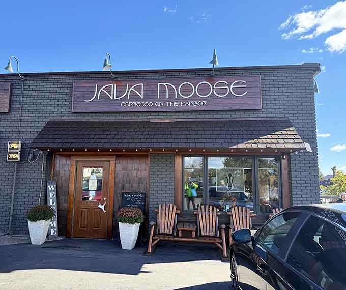 The exterior signage announces your arrival at cookie paradise, where Lake Superior breezes meet fresh-baked perfection.