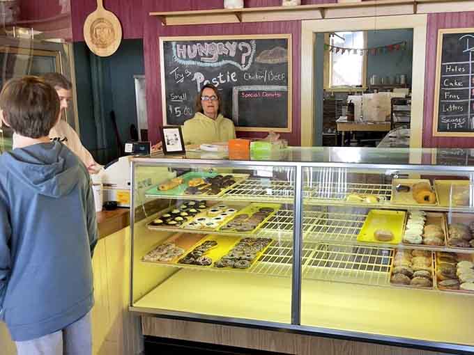 The command center where magic happens, as friendly staff help navigate the delicious decisions that await behind that pastry-filled counter.