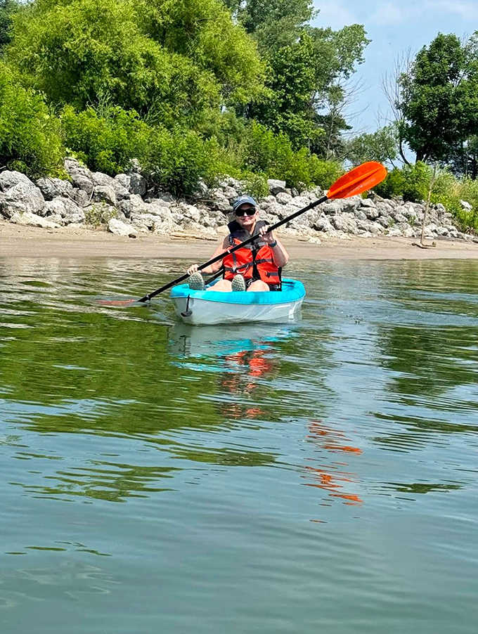 Paddle therapy: Kayaking Emerald Lake offers the perfect blend of gentle exercise and soul-soothing views that no gym membership can match.