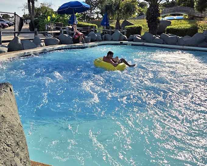 The lazy river &ndash; nature's way of saying "you deserve to float aimlessly while contemplating absolutely nothing important whatsoever."