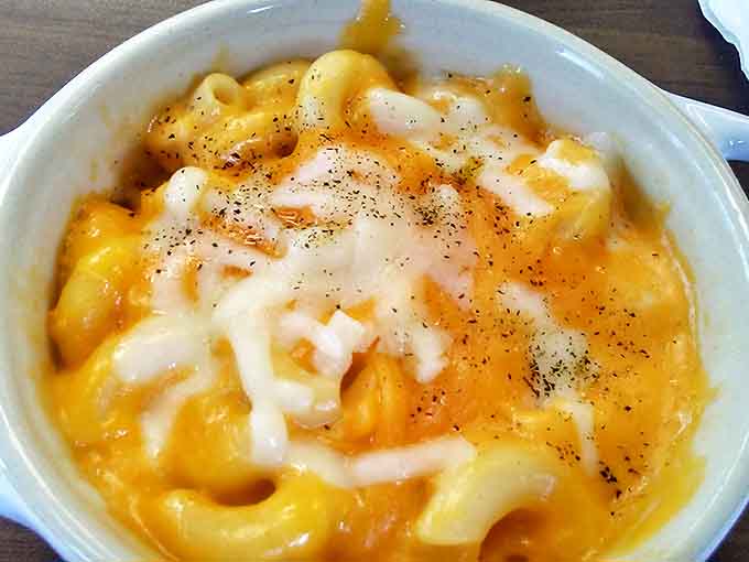 Mac and cheese that doesn't come from a box, unless that box was labeled "childhood memories" and "pure comfort."